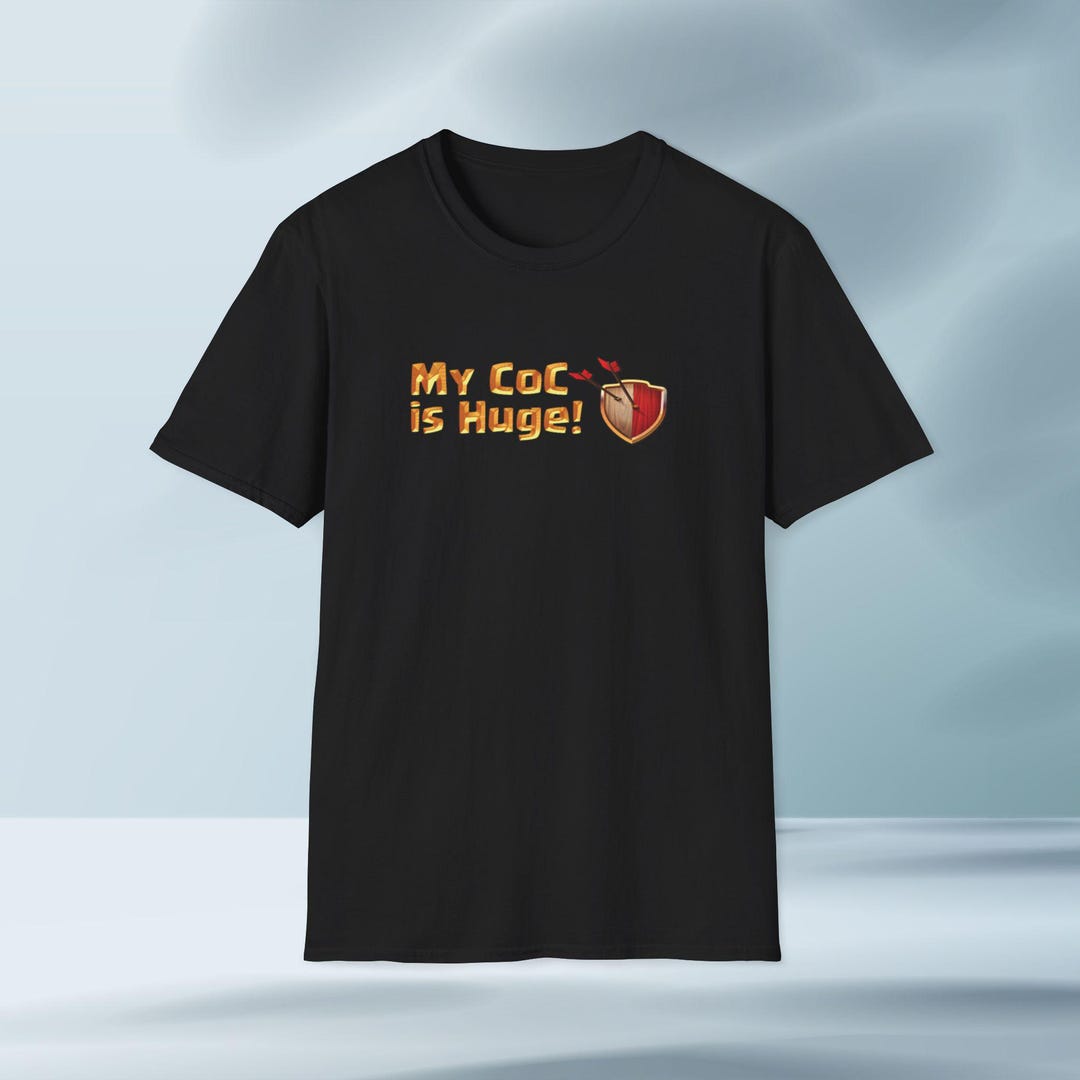 My COC is Huge, Funny Game T Shirt, Trendy Aesthetic T Shirt, Funny ...