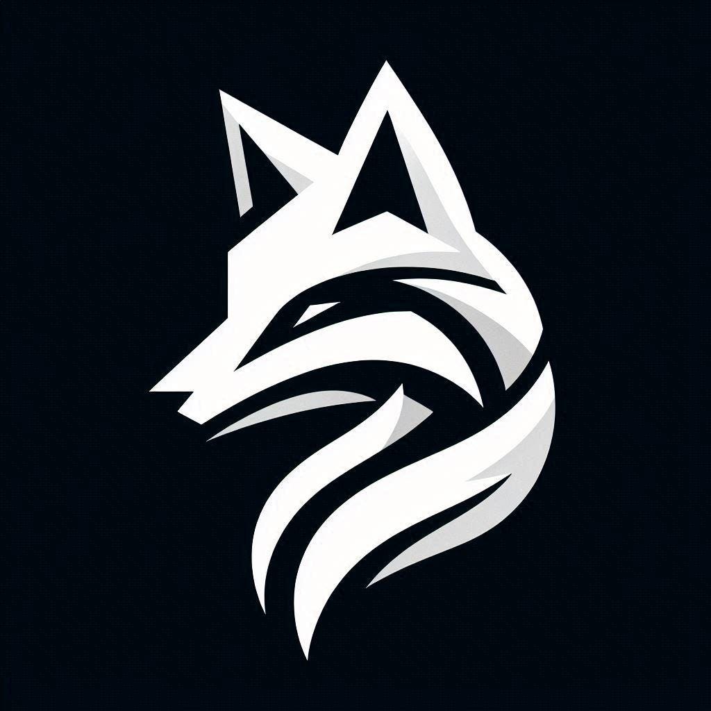 Black and White Stylized Fox Logos Fox Tatoos Fox Jpg Fox Symbols - Etsy