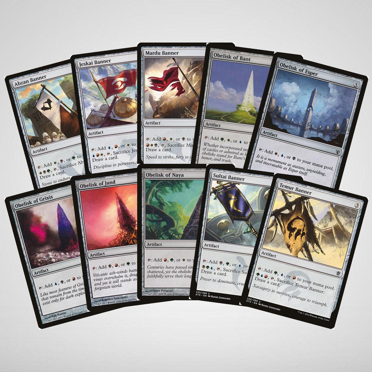 Full Set TRIROCKS All 3-color Triple Mana Rock Commander Staples EDH ...