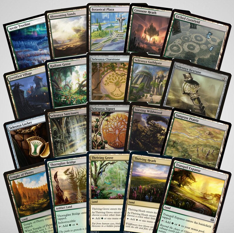 MTG White Green Commander Starter Kit - 20 Cards - Selesnya Bundle ...