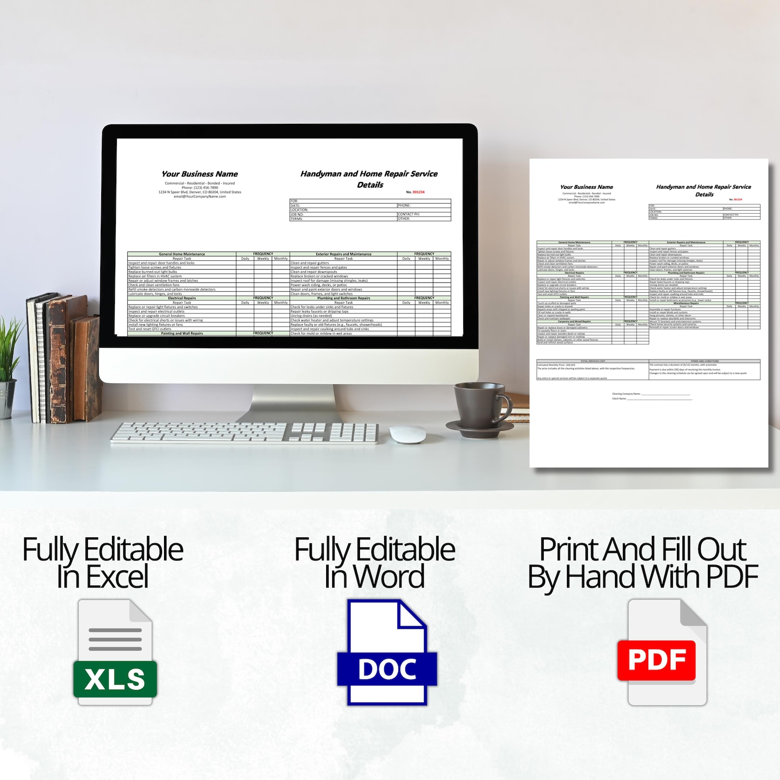Editable Handyman and Home Repair Service Proposal - Client Contract ...