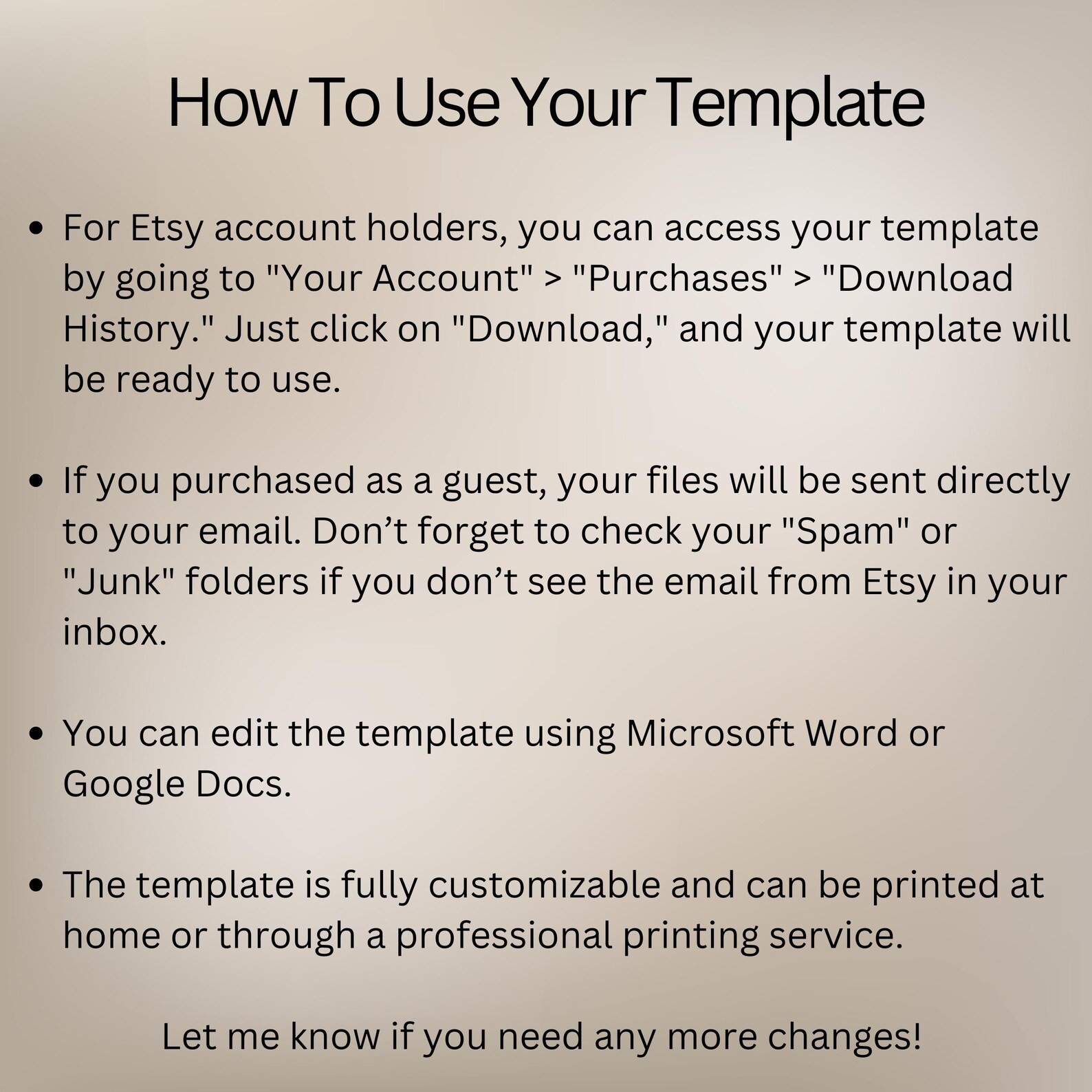 Universal Bill of Sale Template – Editable Template | PDF & Word A4/US ...