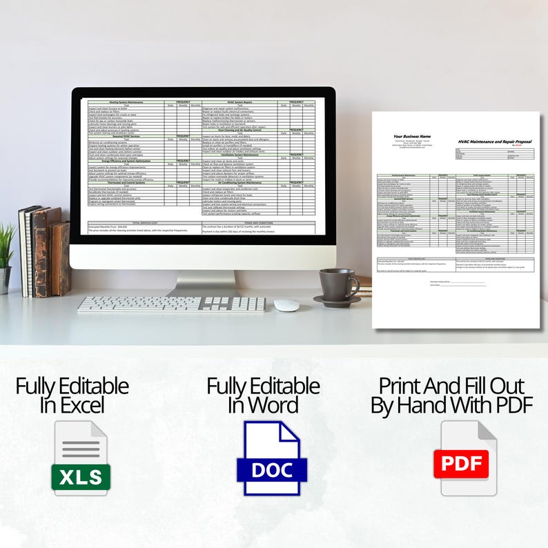 Editable HVAC Maintenance and Repair Proposal - Client Contract ...