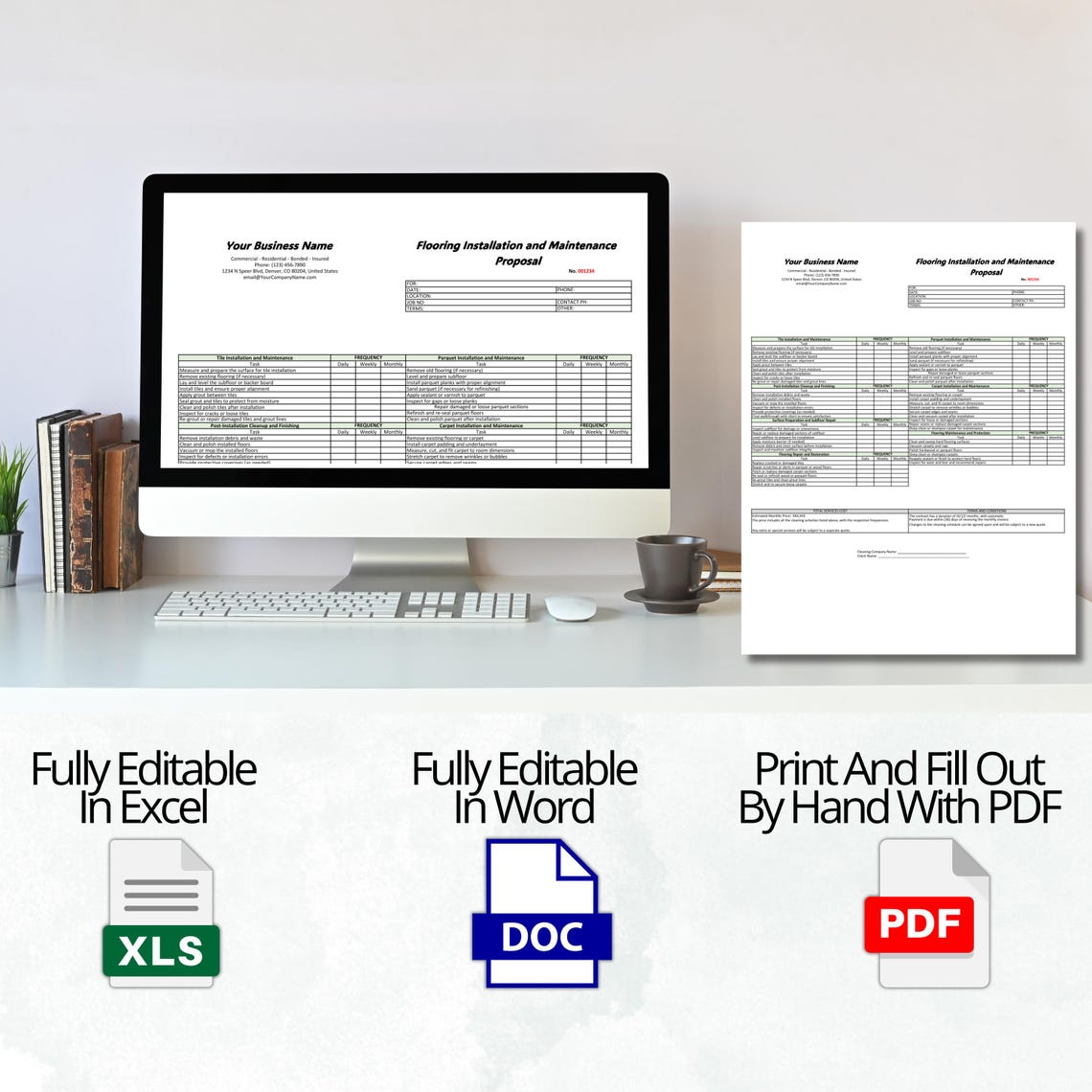 Editable Flooring Installation and Maintenance Proposal - Client ...