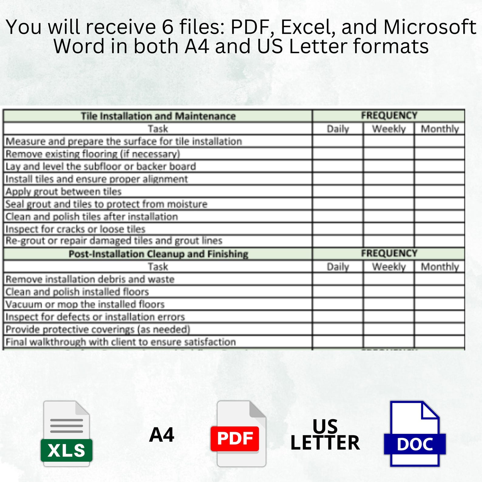 Editable Flooring Installation and Maintenance Proposal - Client ...
