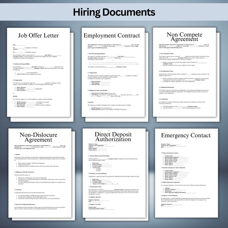 Employee Onboarding Forms – 46 Editable HR Templates | Word, PDF ...