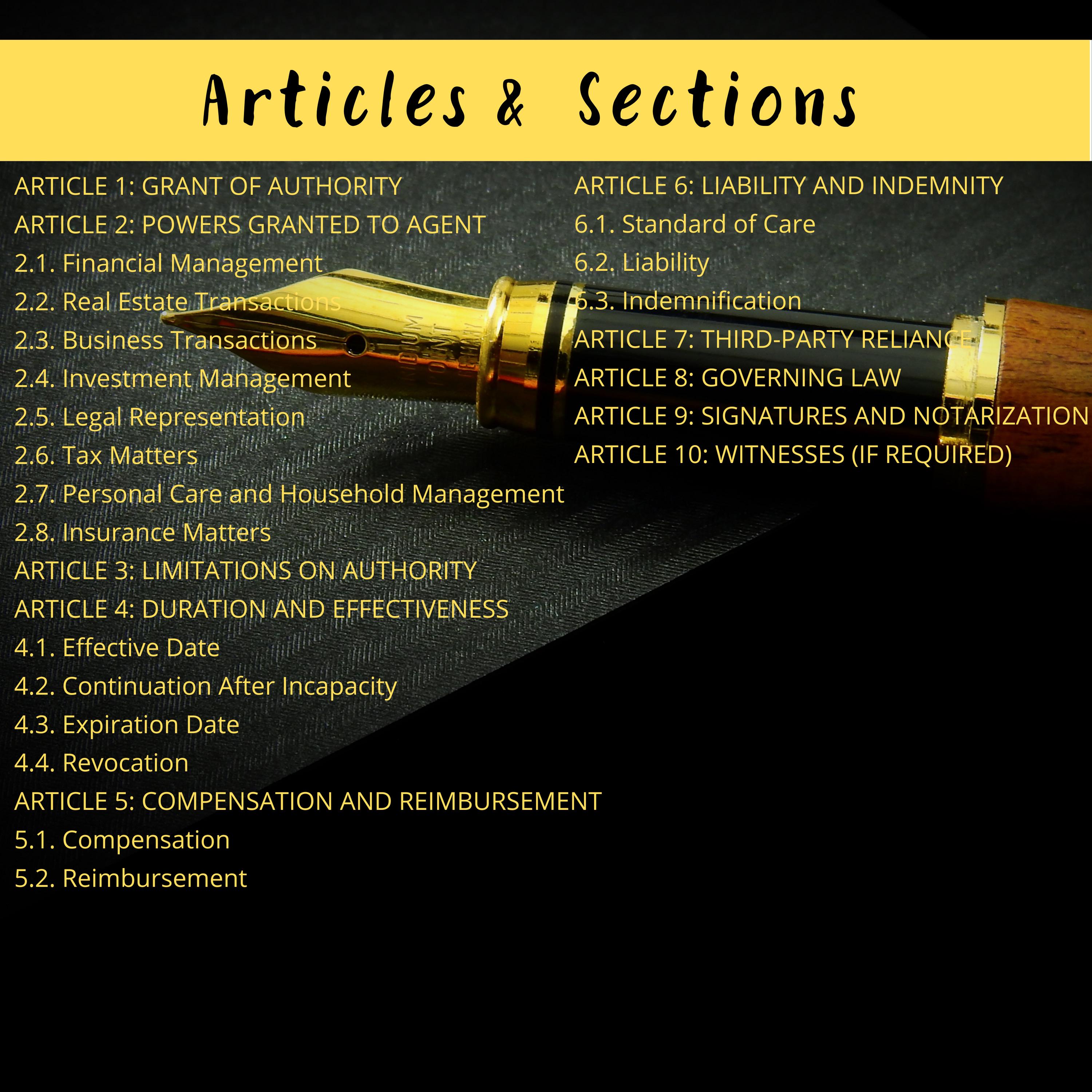 Editable Durable Power of Attorney | Editable PDF, Google Doc, Word ...