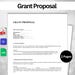 Editable Grant Proposal Template - PDF | Word | A4 | US Letter Size - Etsy