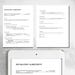 Editable Separation Agreement - PDF | Word | A4 & US Letter Size - Etsy