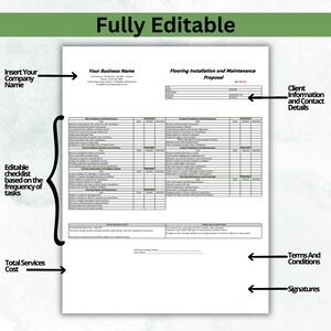 Editable Flooring Installation and Maintenance Proposal - Client ...