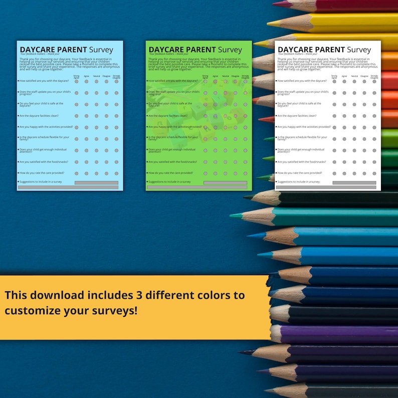 Parent Survey and Feedback Form | Preschool and Nursery Review ...