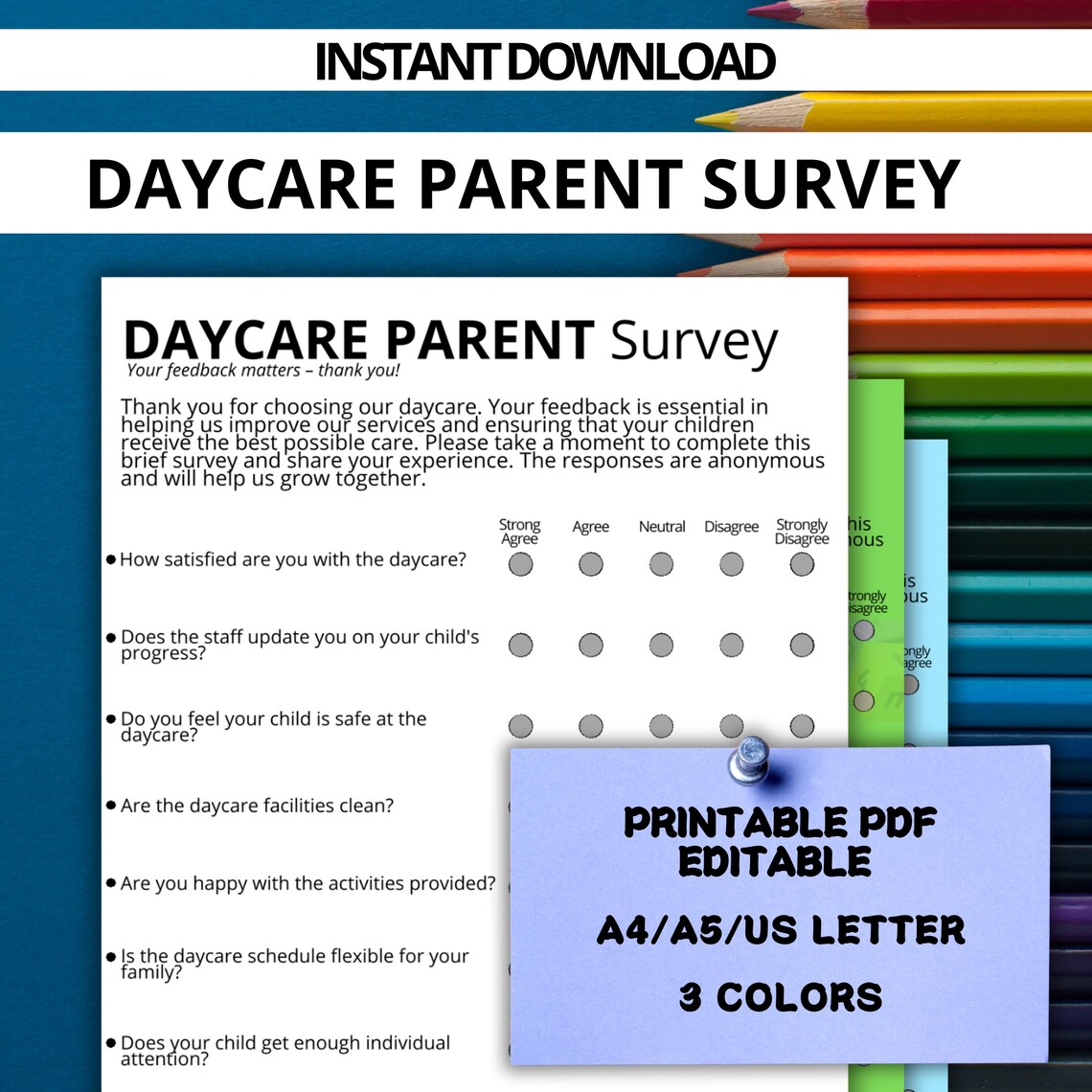 Parent Survey and Feedback Form | Preschool and Nursery Review ...