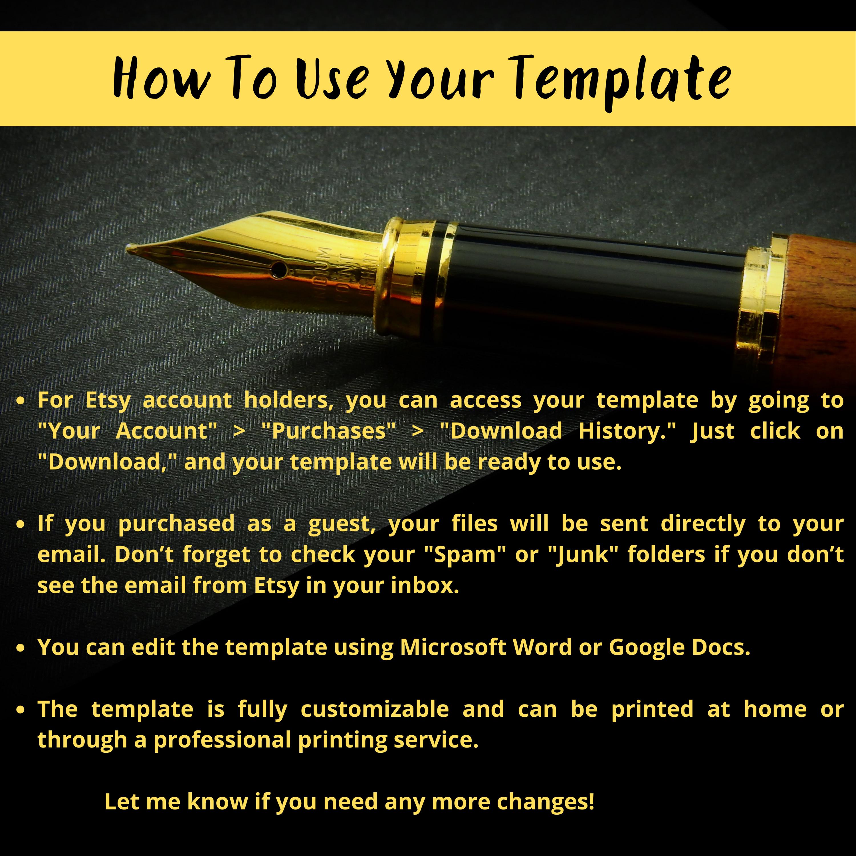 Bill of Sale Template | Editable PDF, Google Doc, Word | Printable ...