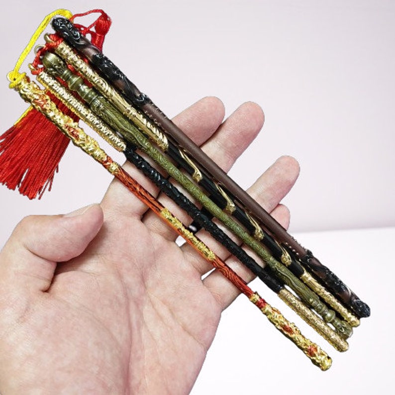 Black Myth Sun Wukong Golden Staff Miniature Metal Ruyi Jingu Bang ...