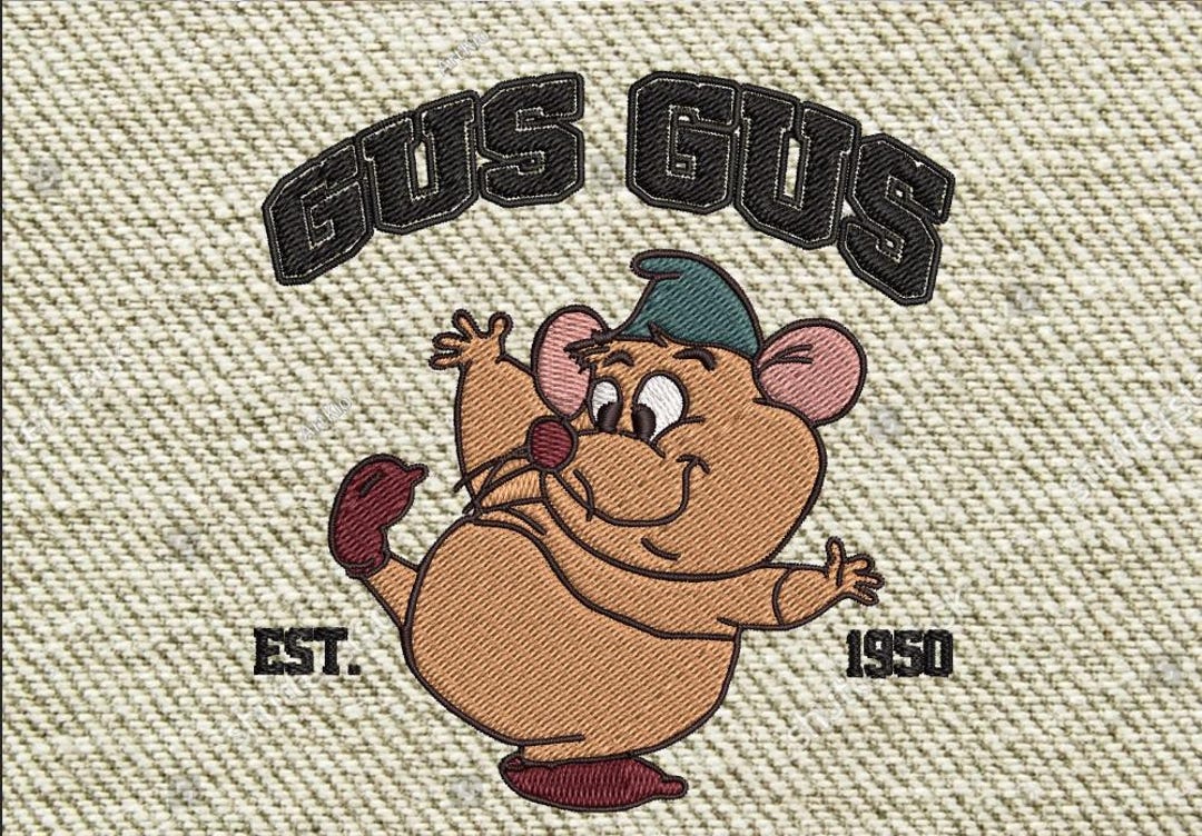 Gus Gus Mouse Digital Embroidery, Download Embroidery File, Gus Little ...