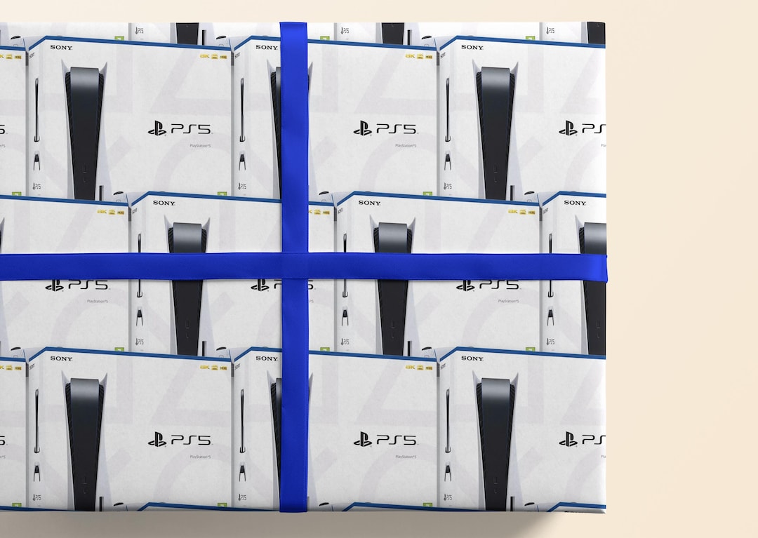 PS5 Wrapping Paper, Playstation Design, Funny Gift Wrapping Paper ...