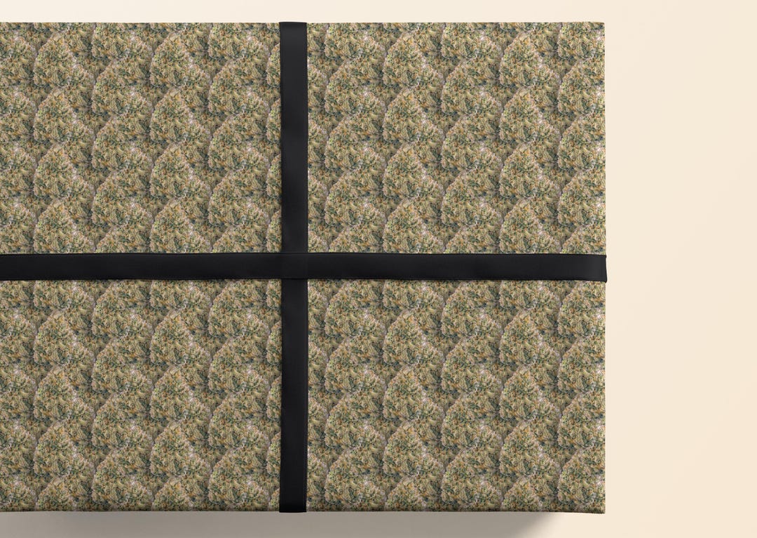 Weed Strain Wrapping Paper, AK 47 Design, Funny Gift Wrapping Paper ...