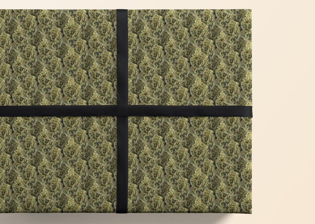 Weed Strain Wrapping Paper, OG Kush Design, Funny Gift Wrapping Paper ...