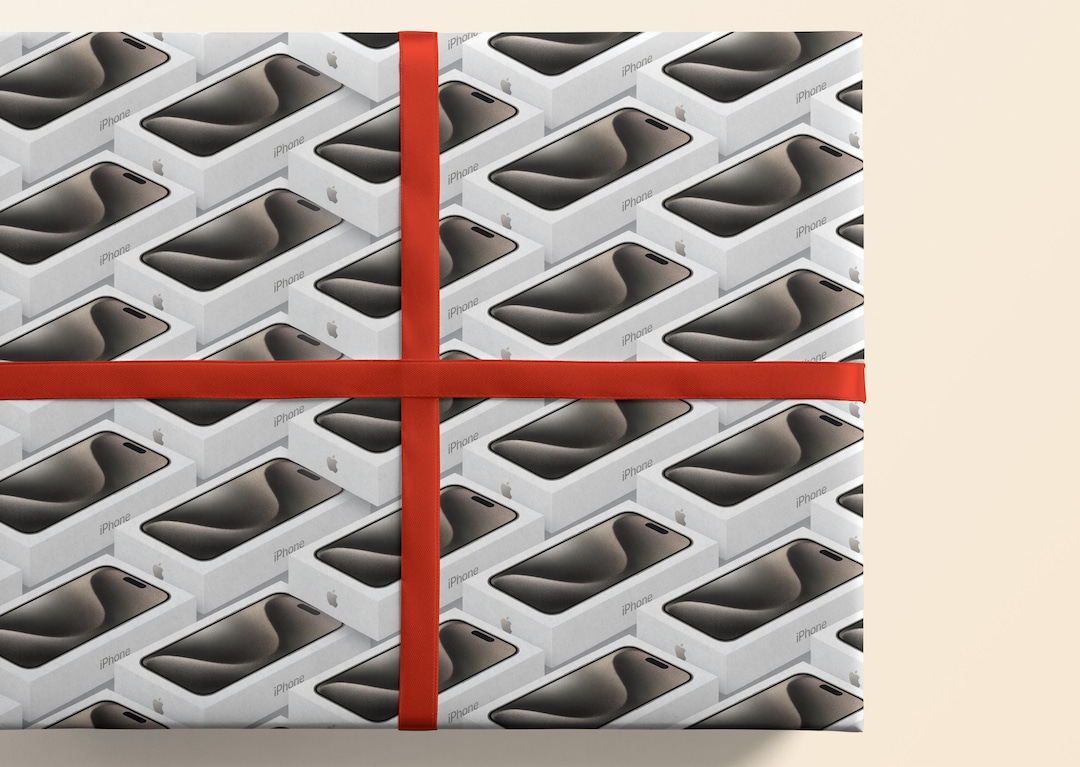 IPhone Prank Wrapping Paper, Prank Design, Funny Gift Wrapping Paper ...