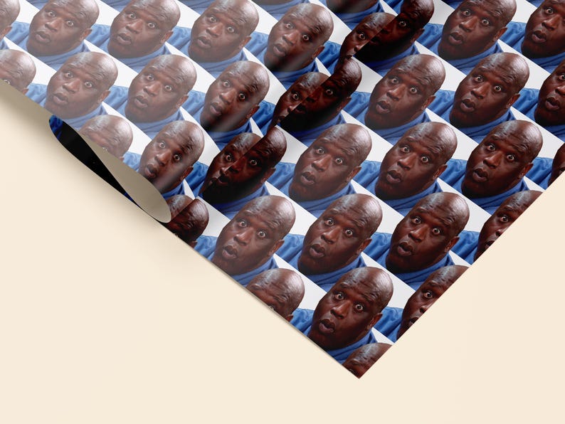 Shaquille O'neal Wrapping Paper, Big Shaq Meme Design, Funny Celebrity ...