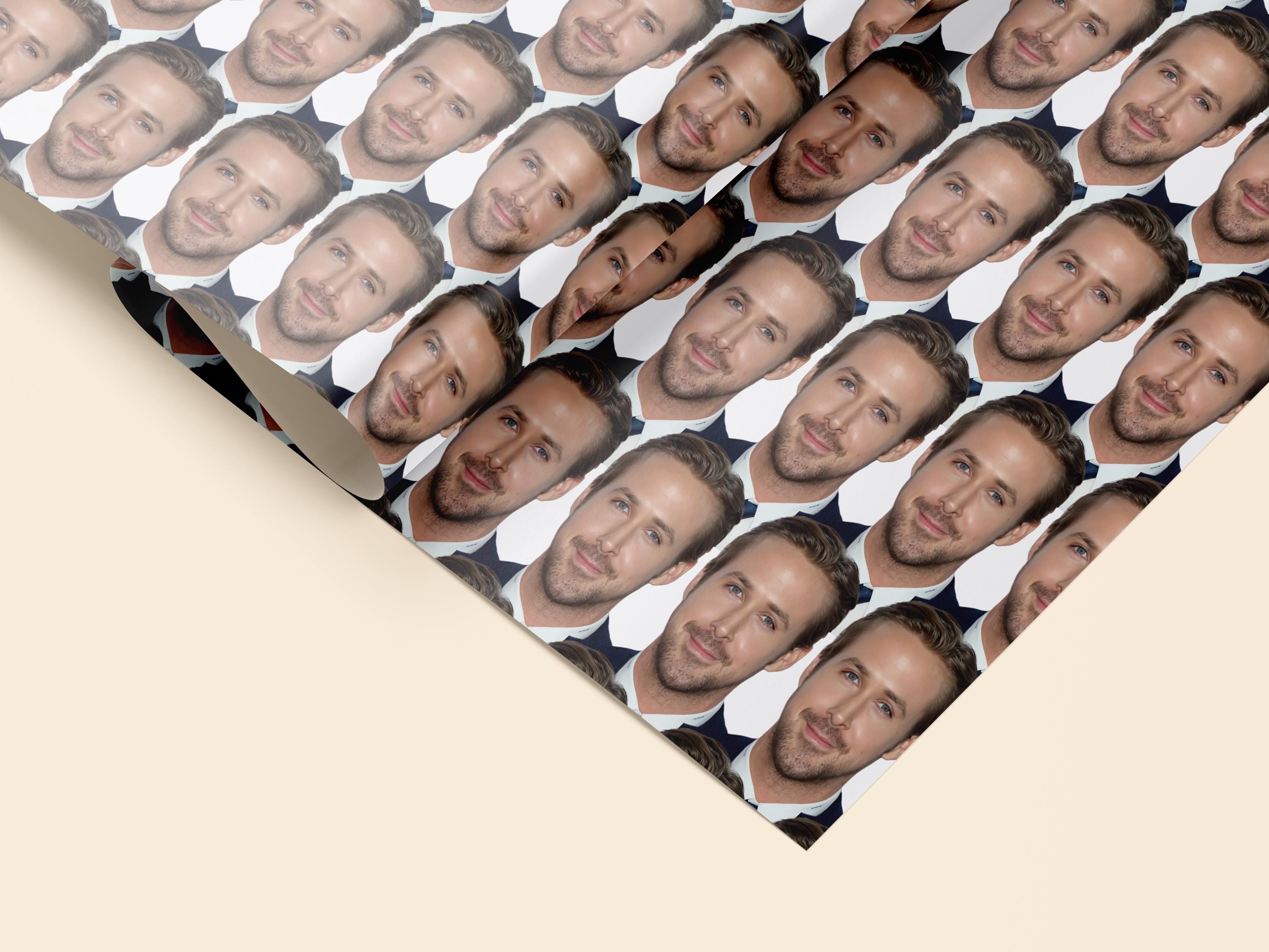 Ryan Gosling Wrapping Paper, Prank Design, Funny Gift Wrapping Paper ...