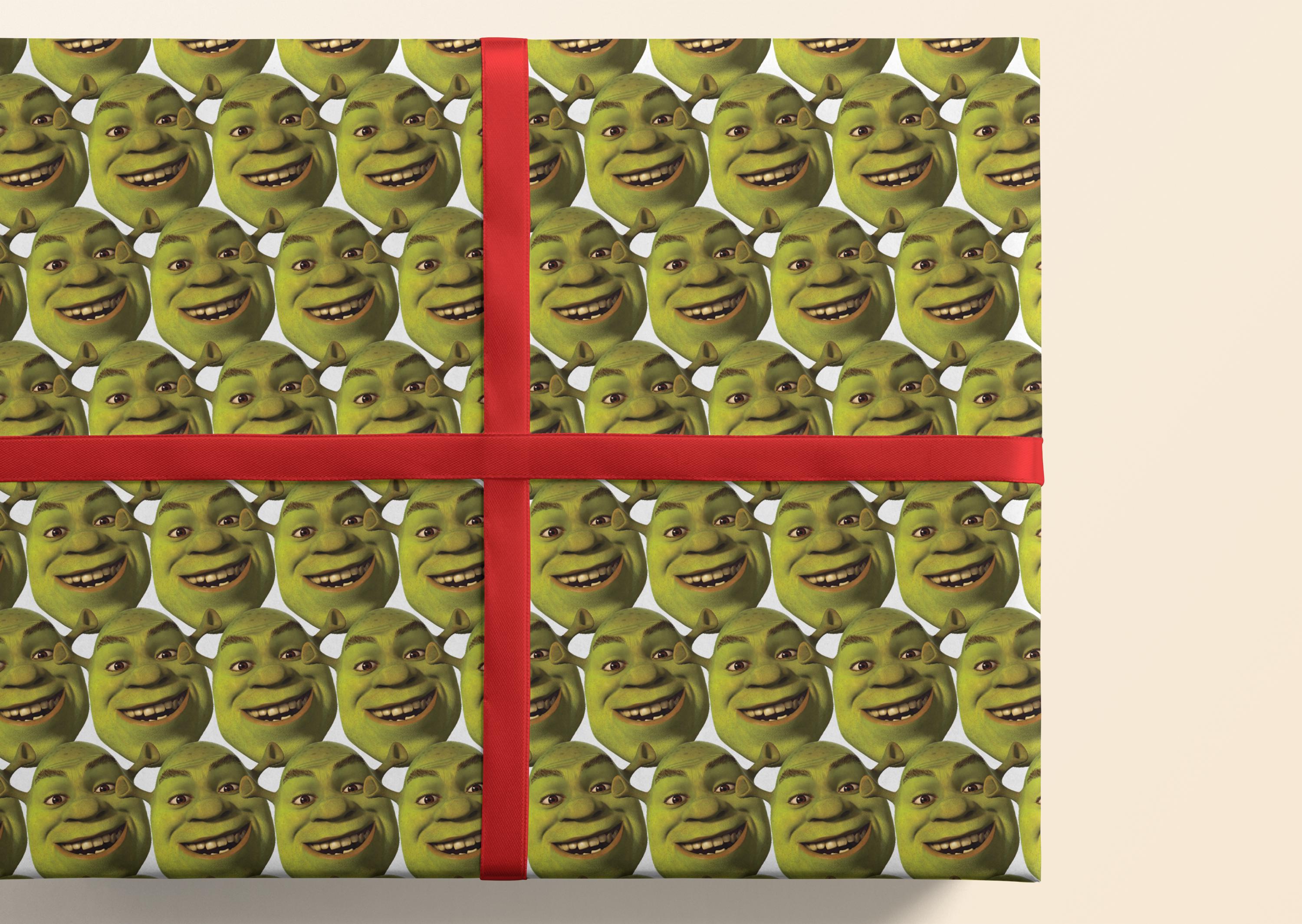 Shrek Wrapping Paper: Funny Birthday Gift Wrap - Etsy