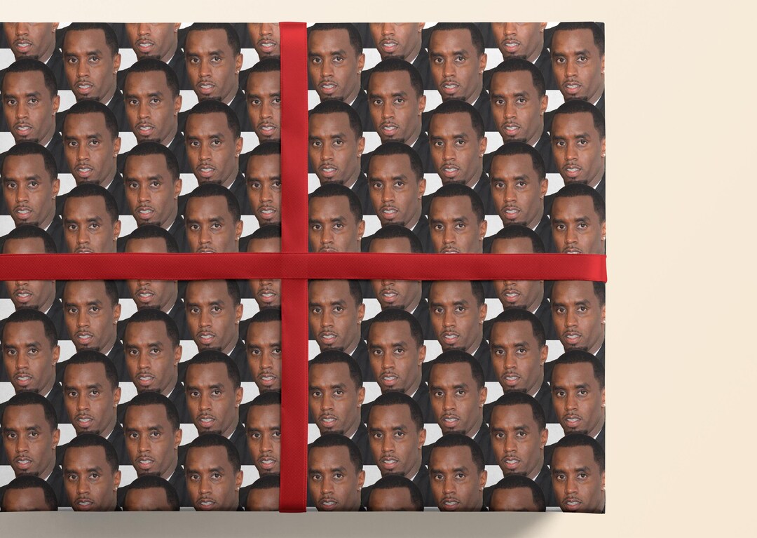 P Diddy Wrapping Paper, Funny Celebrity Design, Funny Gift Wrapping ...