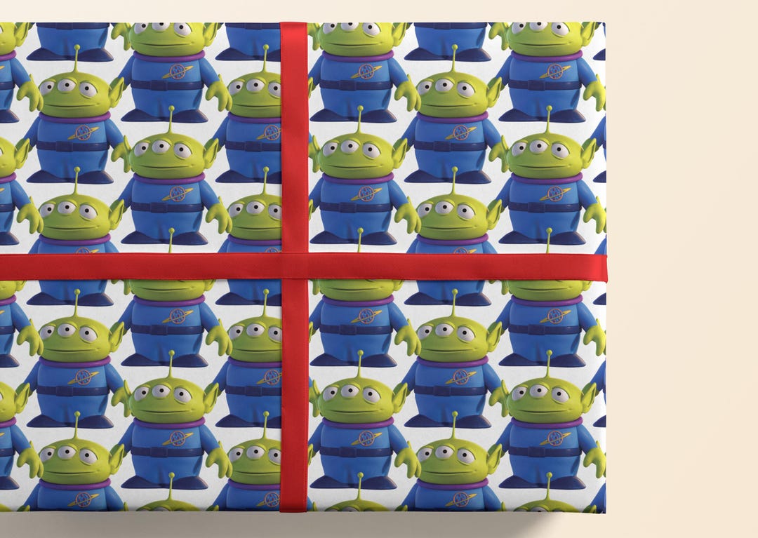 Toy Story Wrapping Paper, Little Green Men Design, Funny Gift Wrapping ...