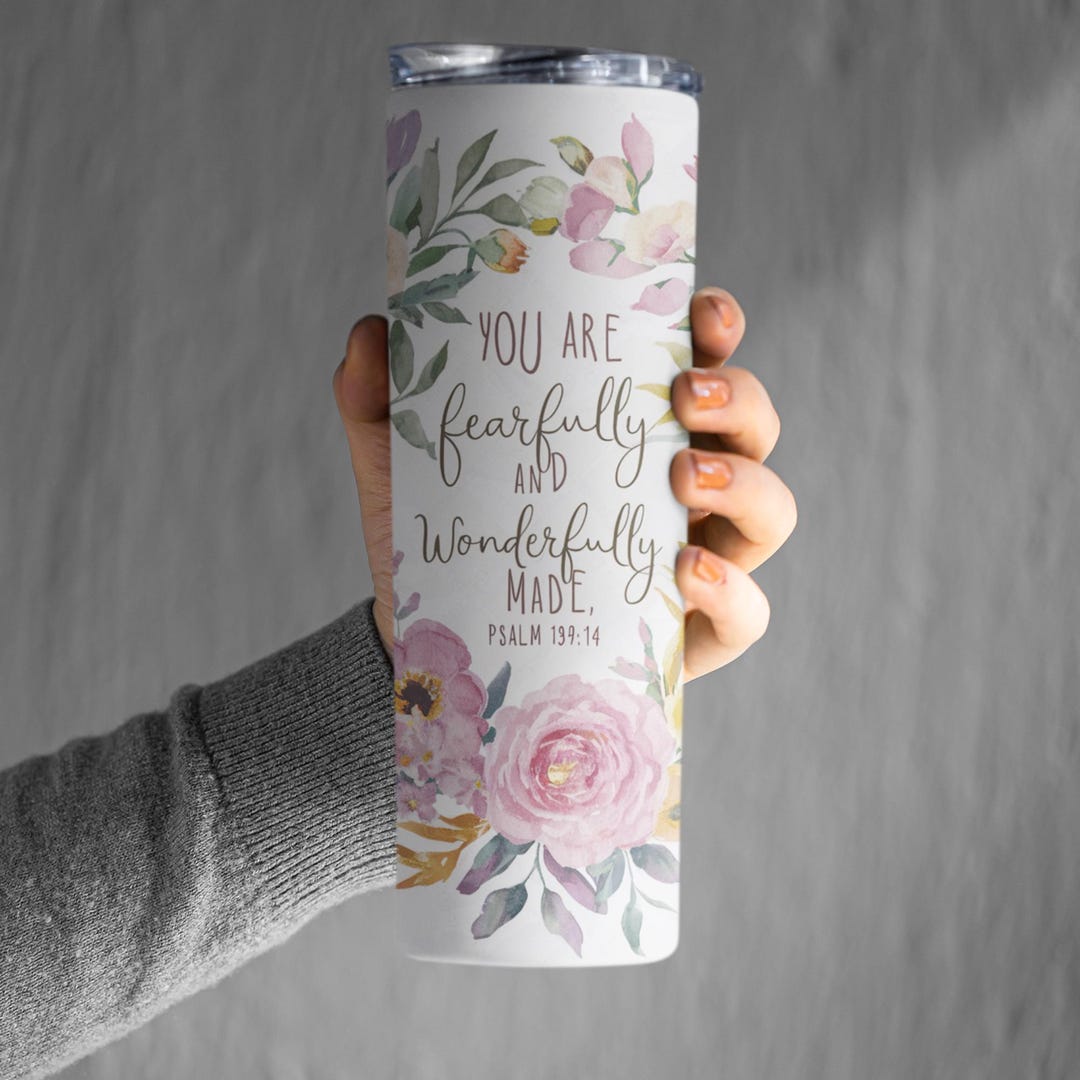 Christian, Faith Based, Bible Verse, Skinny Tumbler, Insulated Reusable ...