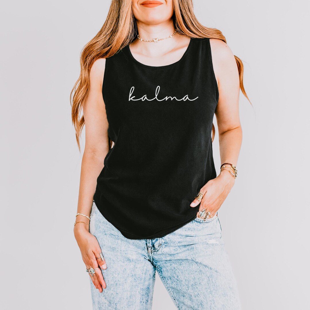 Kalma Pinoy Minimalist Tank Top | Chill Relax Filipino Expression - Etsy