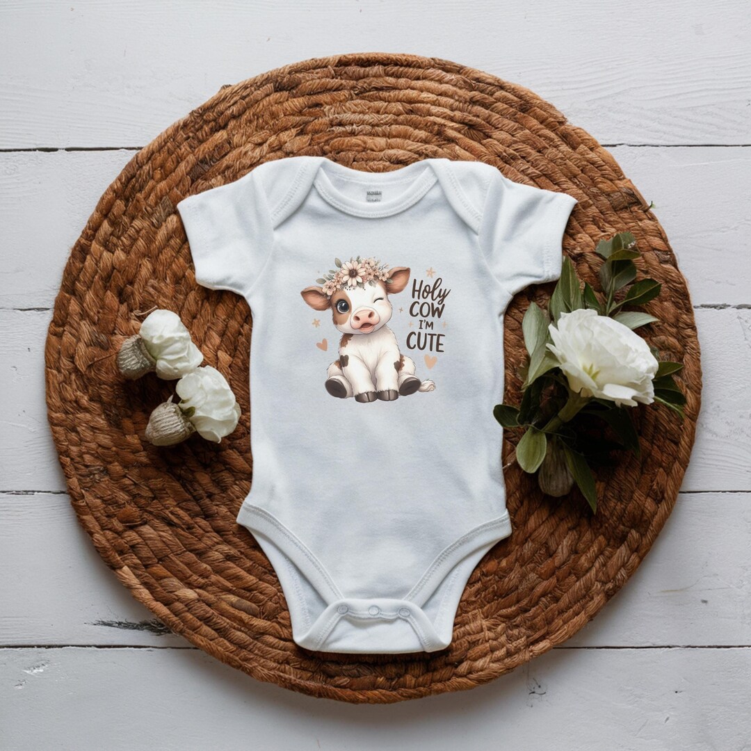 Holy Cow I'm Cute, Baby Animals, Baby Shower, Godmother Gift ...