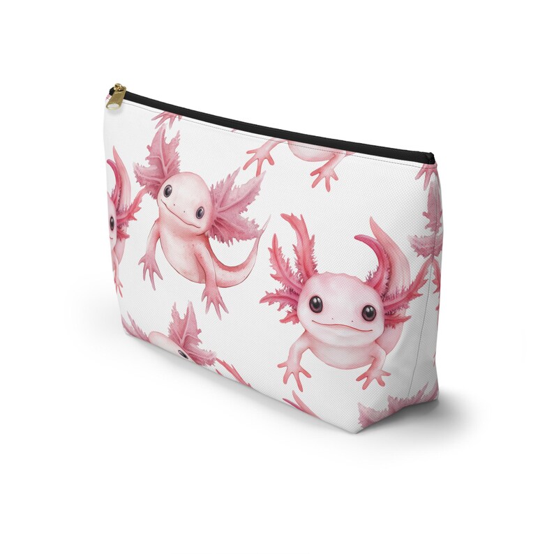 Axolotl Lovers Accessory Pouch, Cute Axolotl Makeup Bag, Small ...