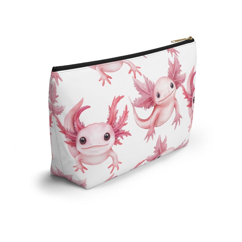Axolotl Lovers Accessory Pouch, Cute Axolotl Makeup Bag, Small ...