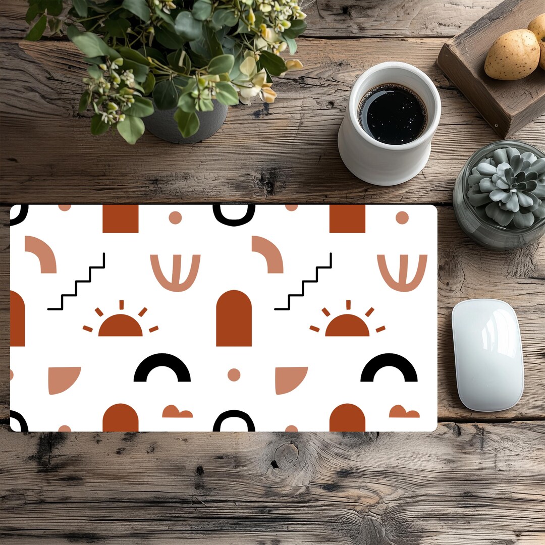 Gaming, Aesthetic Desk Mat, Office Desk Mat, Boho Inspired, Vintage ...