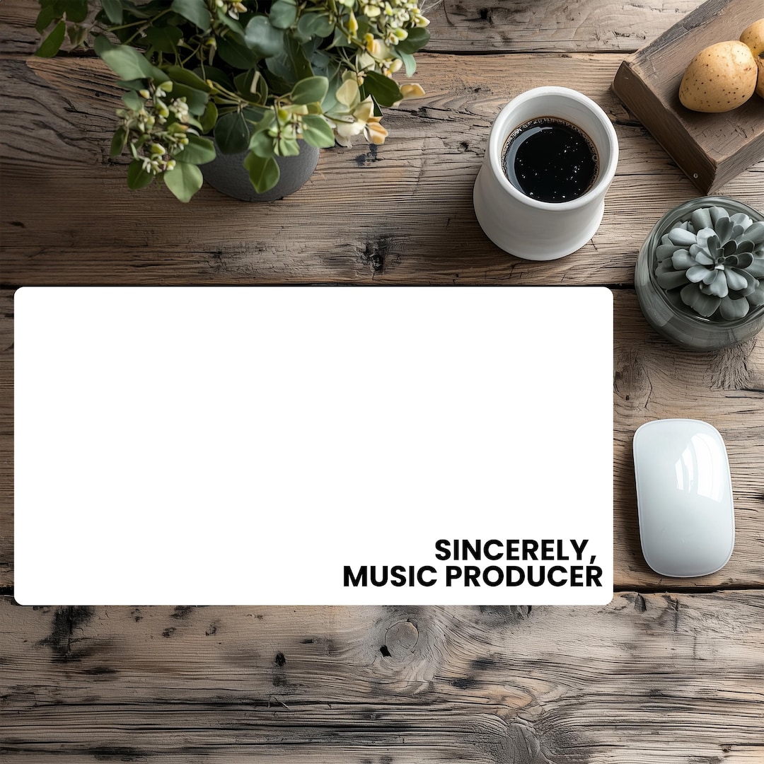 Musician, Producer Gift, Gaming, Aesthetic Desk Mat, Kawaii, Office ...