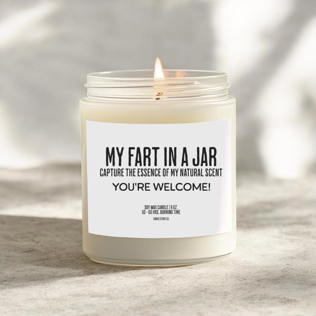 My Fart in A Jar Soy Wax Candle: Funny Gag Gift - Etsy