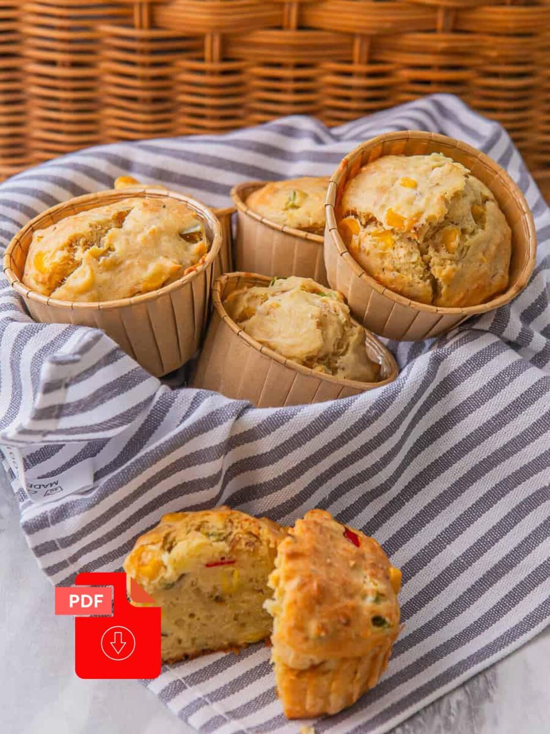 Cheesy Tuna Corn Muffin Recipe | Easy and Delicious Digital Cooking ...