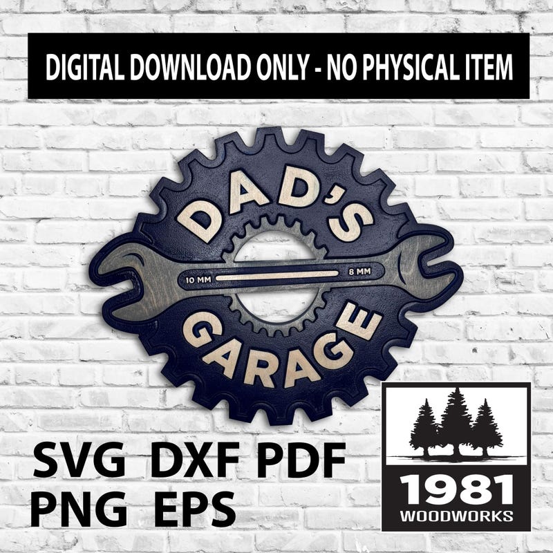 Dad Garage Dxf Svg - Etsy