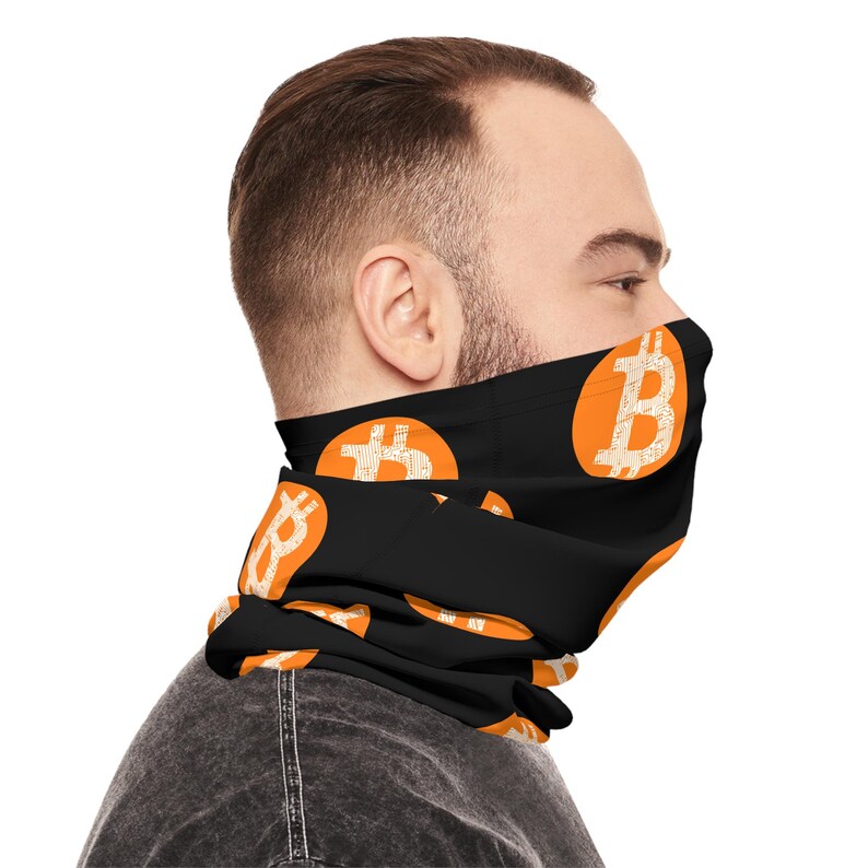 Bitcoin Logo Neck Gaiter: Moisture-wicking Crypto Scarf - Etsy