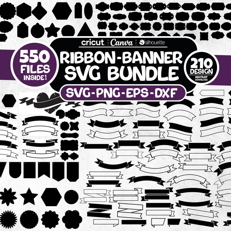 Ribbon Banner Svg - Etsy