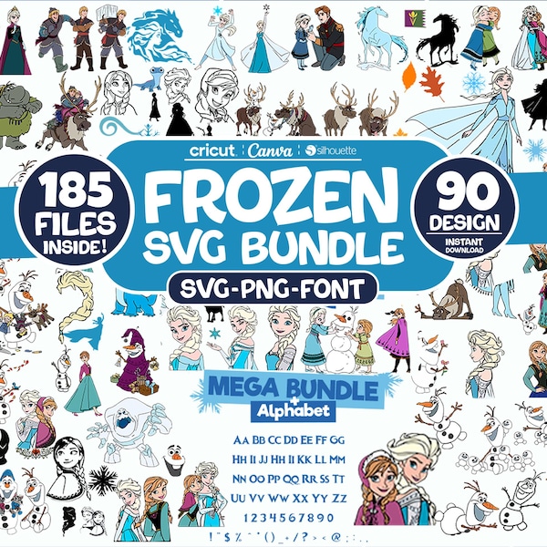 Frozen Svg - Etsy