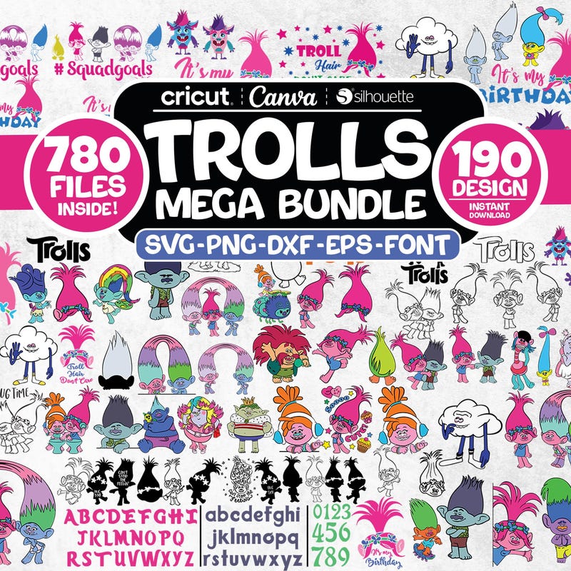 Trolls Svg - Etsy