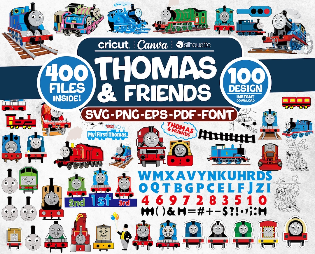 Thomas and Friends Svg, Thomas the Train SVG Bundle, High Quality PNG ...