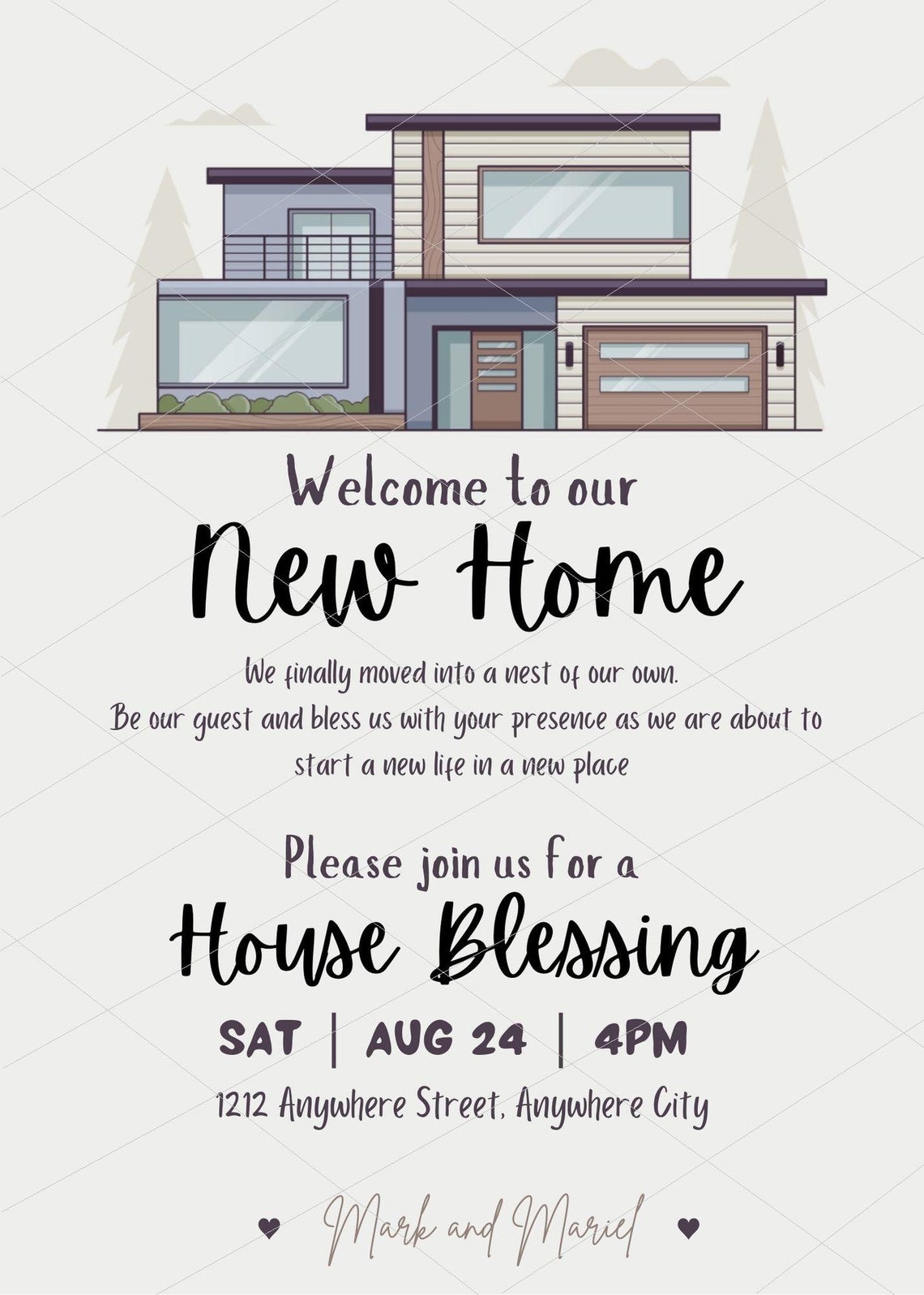 House Blessing Invitation | Invitation Template | E-invites - Etsy