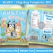 Chip Bag Template Bluey Theme Editable Printable Canva Template DIY ...