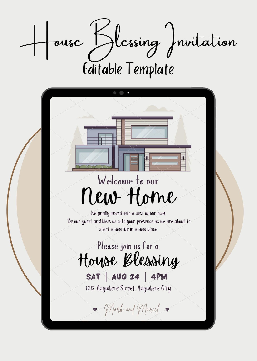 House Blessing Invitation | Invitation Template | E-invites - Etsy
