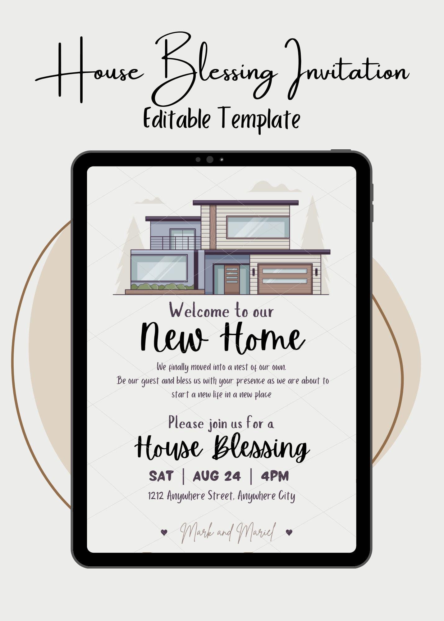 House Blessing Invitation | Invitation Template | E-invites - Etsy