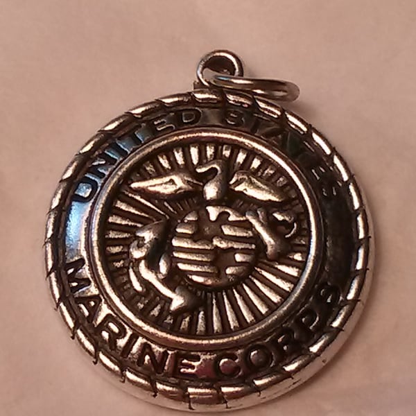 Vintage Marine Corps Charm - Etsy