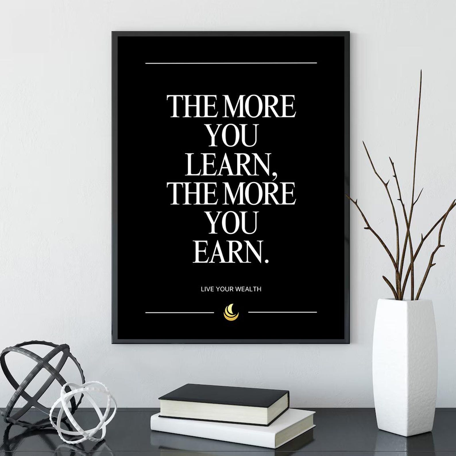 Winning - Motivational Wall Art Office Decor Dorm Room Inspirational ...