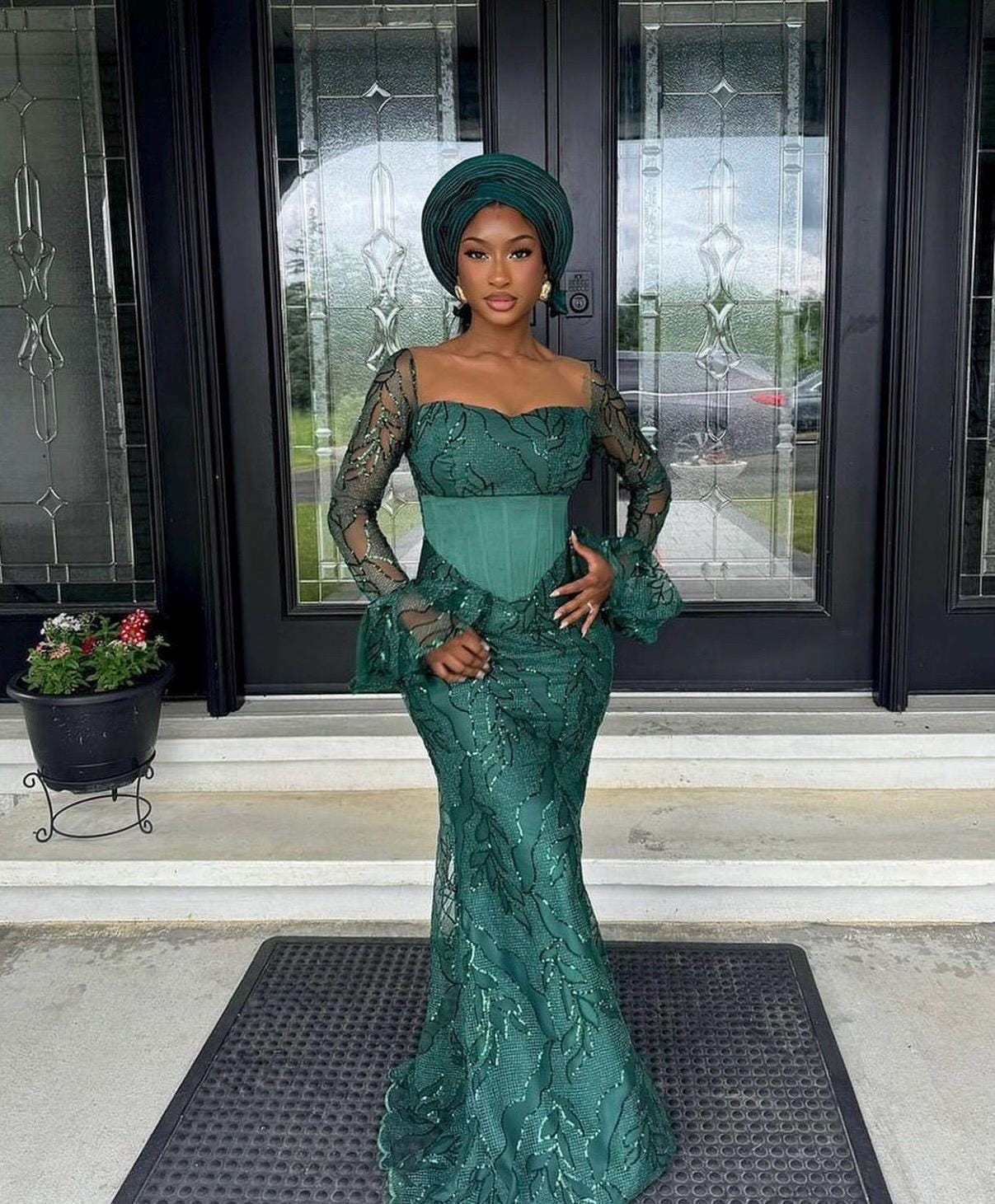 Wedding Guest, Lace Style,owanbe ,aso Ebi Dress, Women Dress, African ...
